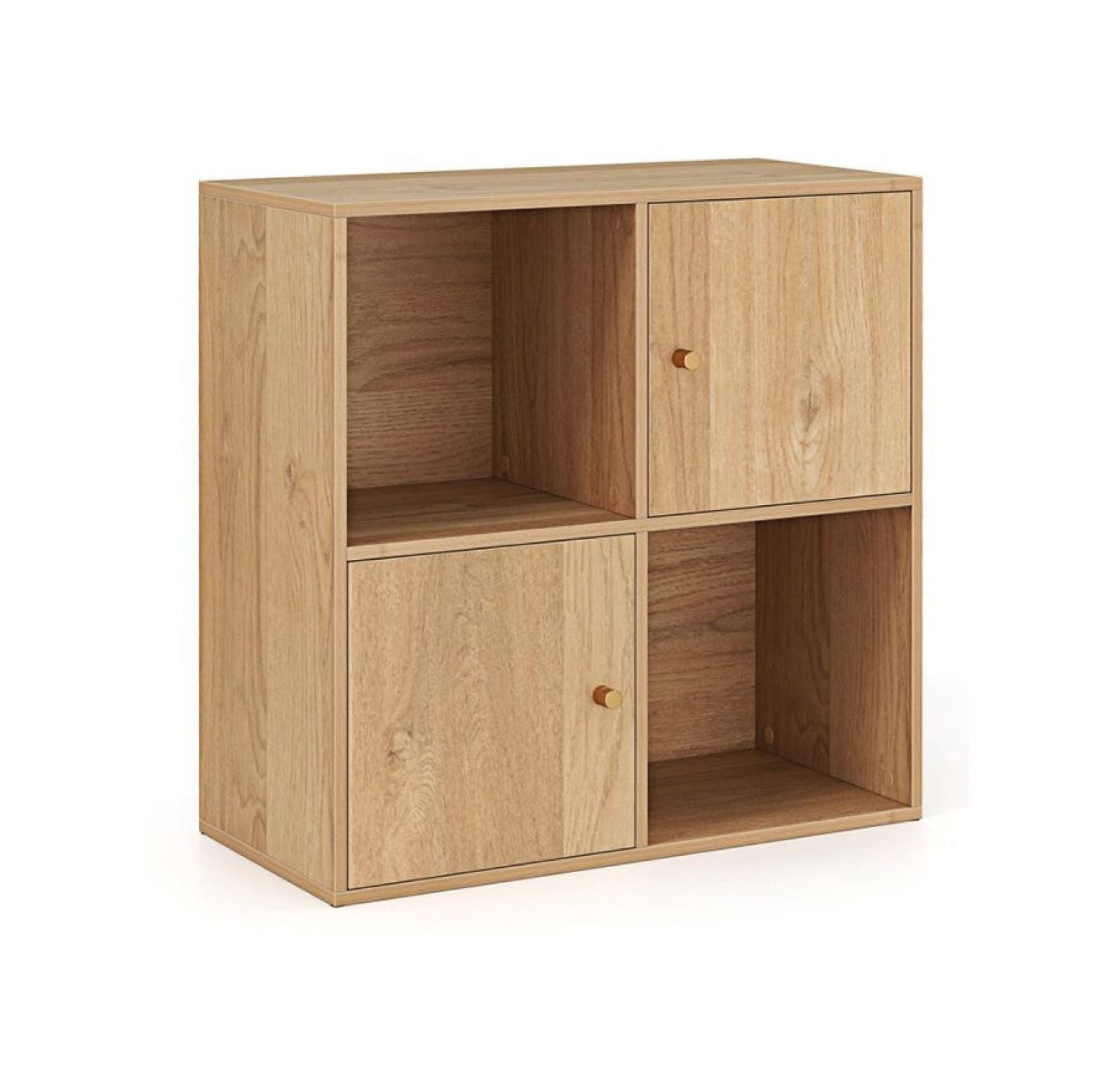 Household Decor 3-Tier Bookcase with Cabinets - Walmart.com