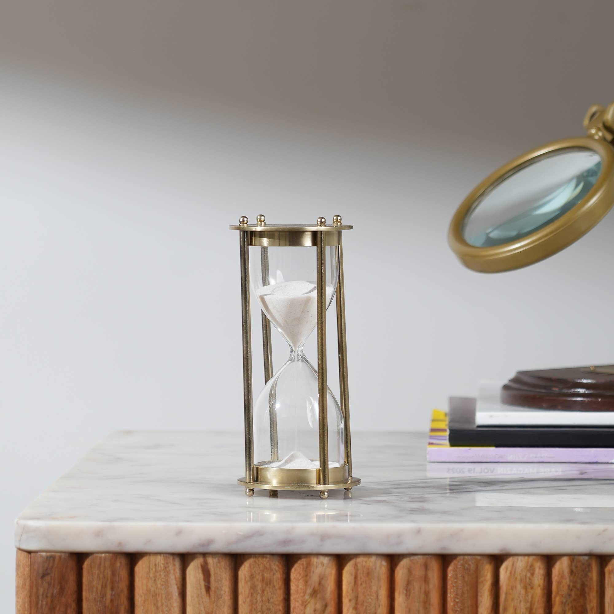 Household Decor Items Decorative Aluminium Frame Sand Timer-Hourglass-2 ...