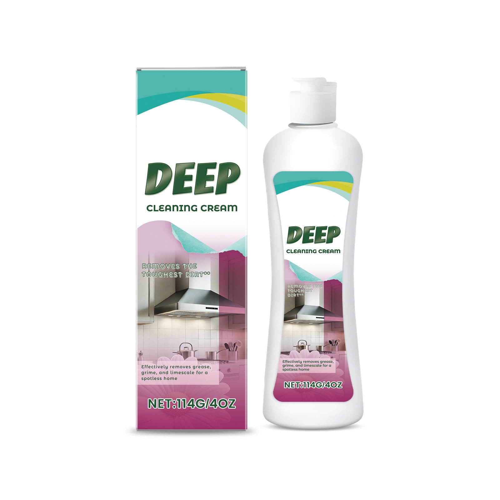 Household Deep Cleaning Cream Kitchen Grease Remover Powerful Oil ...