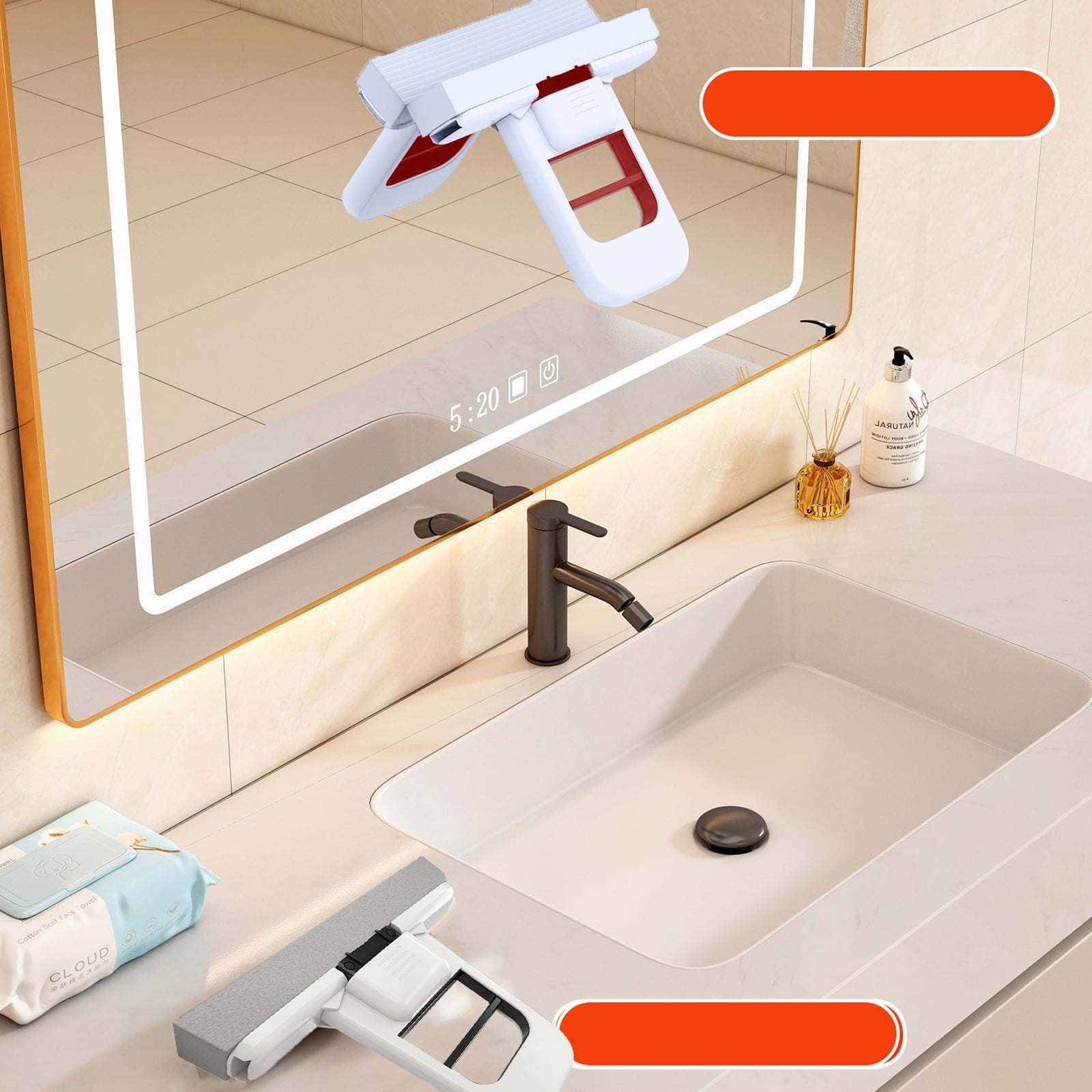 Household Desktop Wet And Spray Handheld Hands Free Cleaning Indoor ...