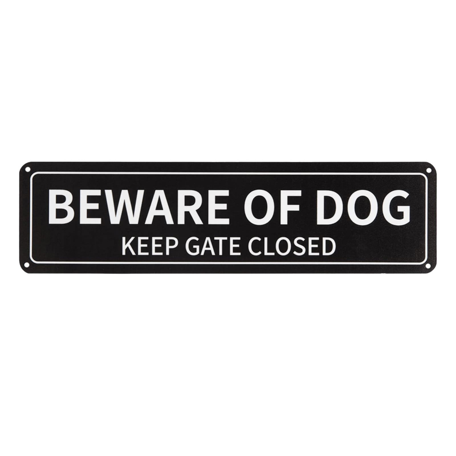 Household Doorplate Warning Sign Beware Of Dog 12X3 Inch Sign Beware Of ...