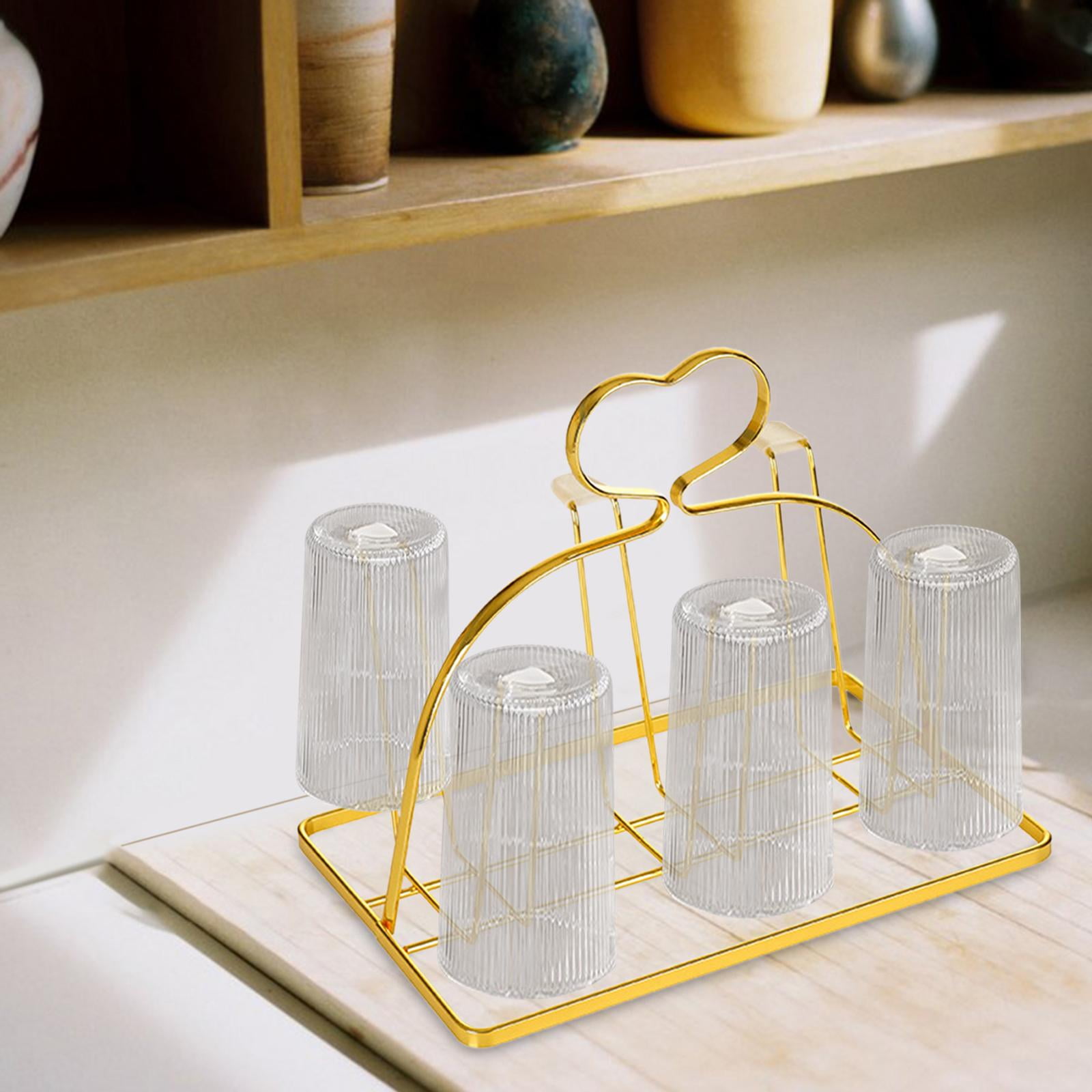 Household Draining Cup Storage Rack Holder, Kitchen Drain Cup Holder ...