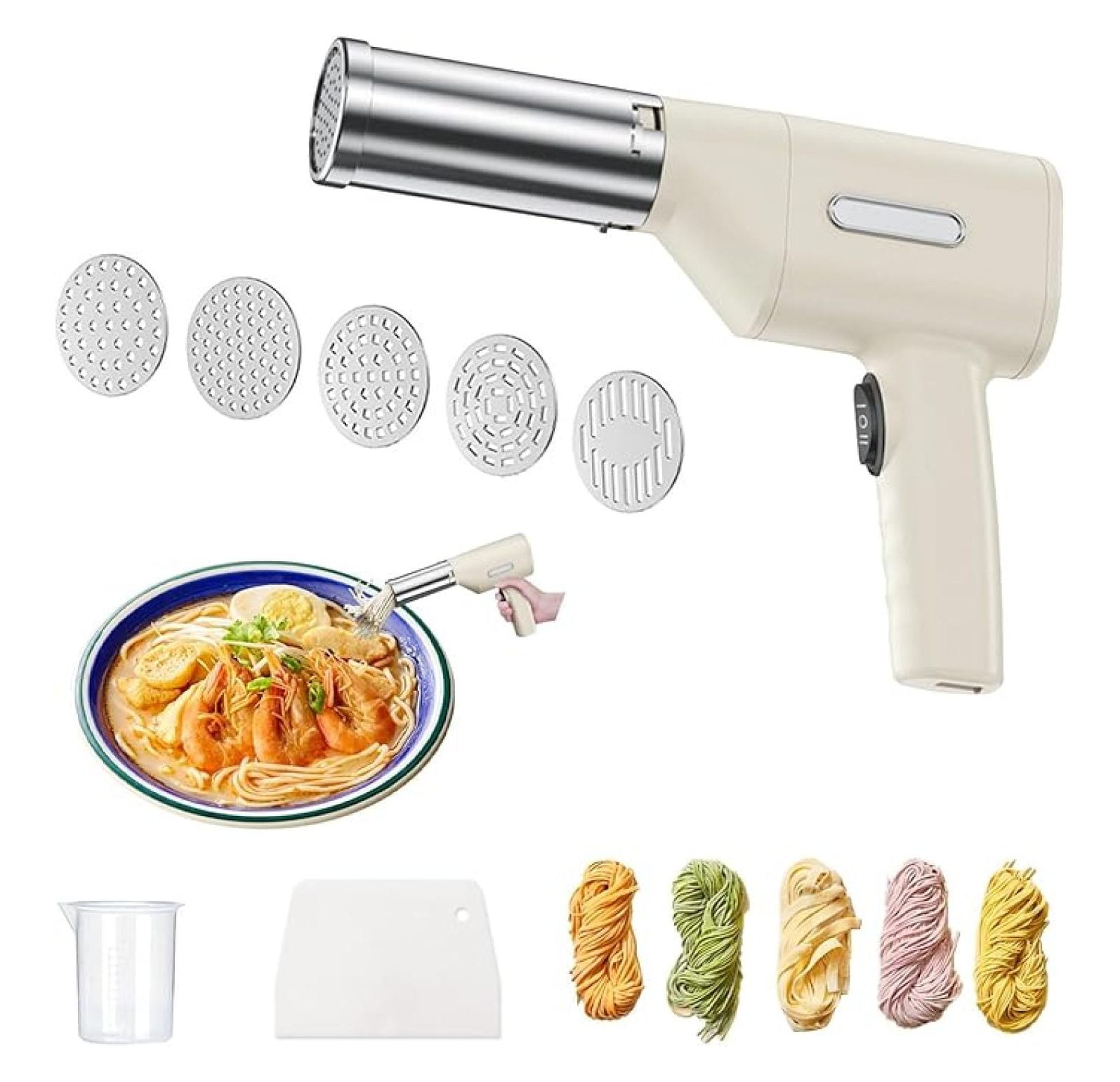Household Electric Cordless Pasta Maker, Portable Pasta Maker ...