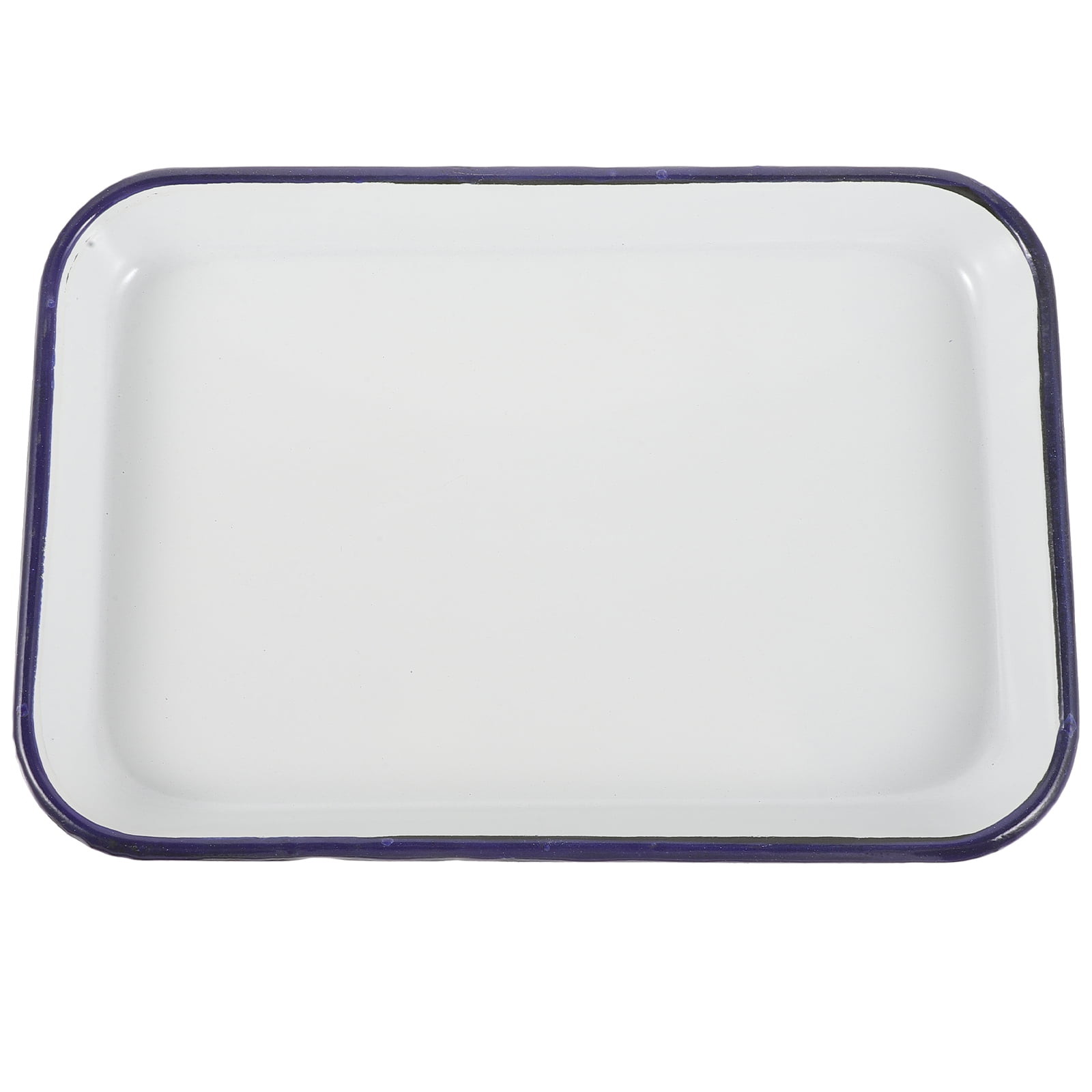 Household Enamel Baking Dish Rectangular Roasting Tin Multi-functional ...