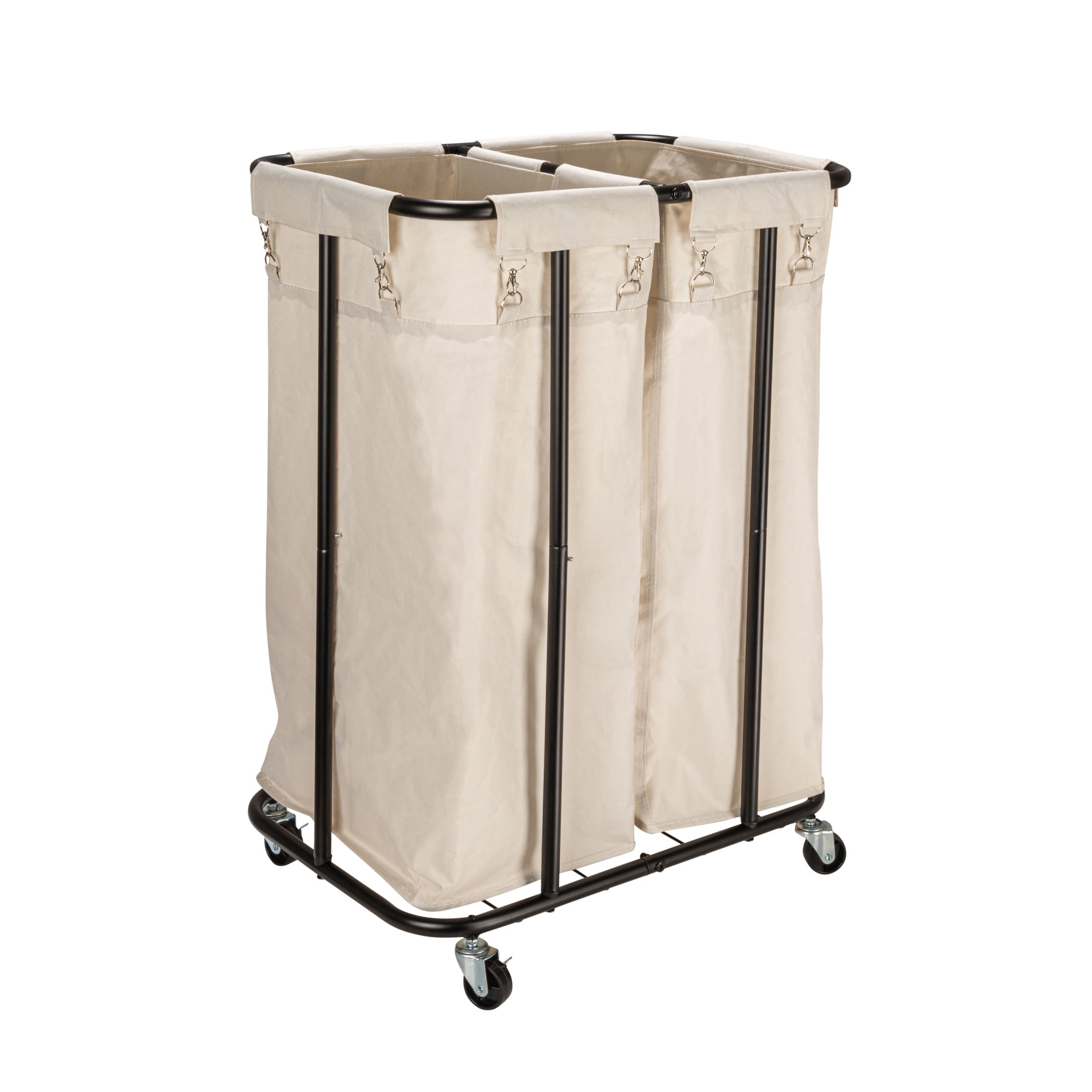 Household Essentials 2-bag Rolling Laundry Sorter, Natural - Walmart.com