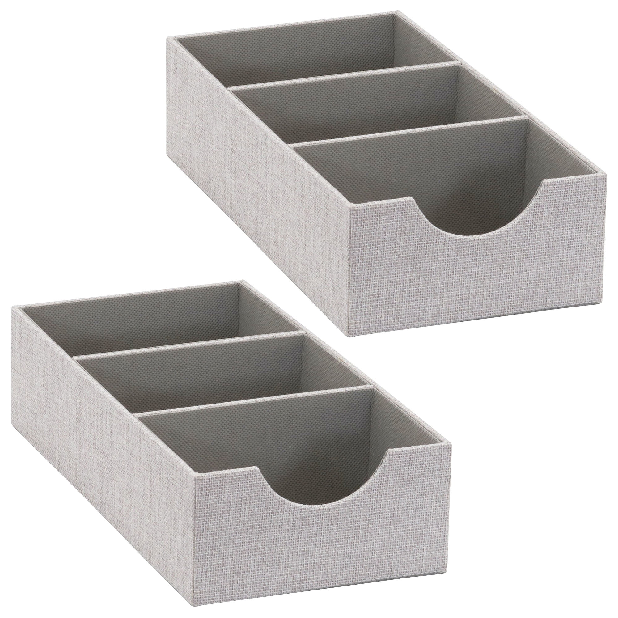 Household Essentials Shallow Organizing Trays, Narrow Bathroom ...