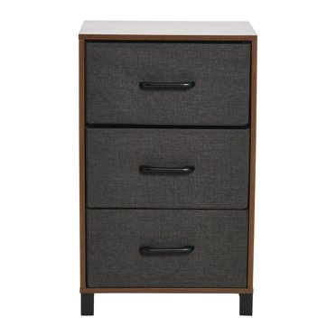 Household Essentials 3 Drawer Dresser, Narrow Storage Chest, Multi ...