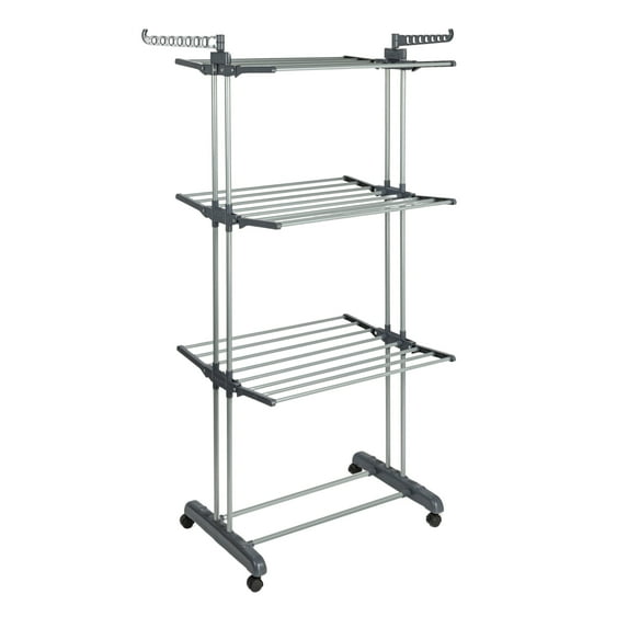 Household Essentials 4 Tier Stainless Steel Laundry Drying Rack with ...