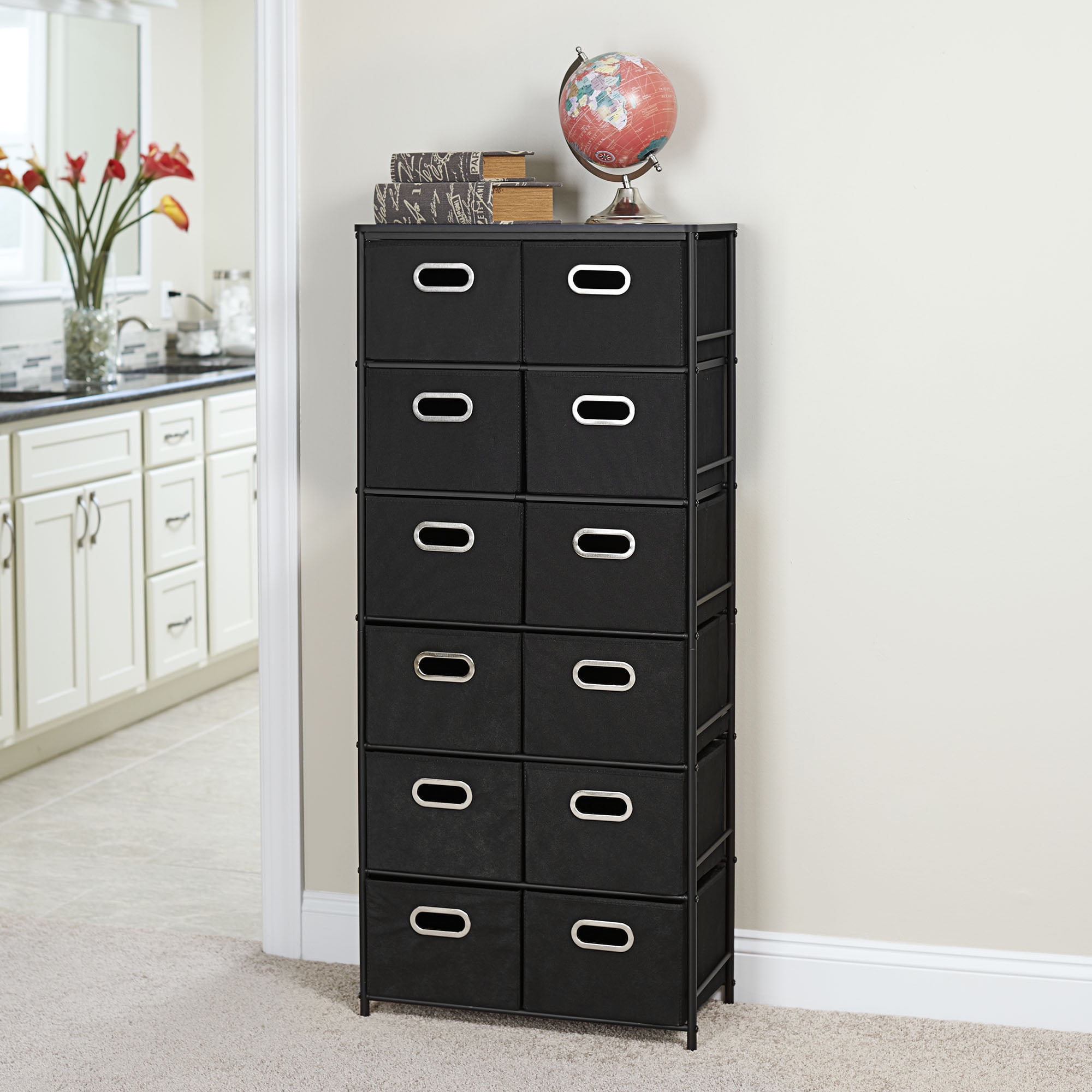 Household Essentials 6-Shelf Storage Stand, Black - Walmart.com