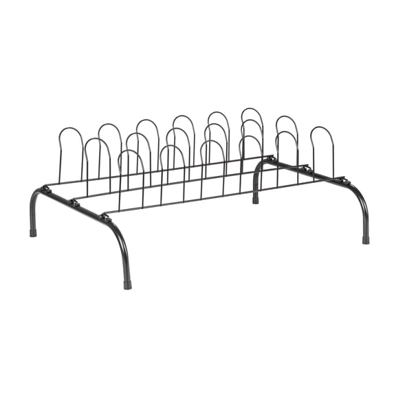 Household Essentials 9-Pair Metal Wire Shoe Rack, Black - Walmart.com