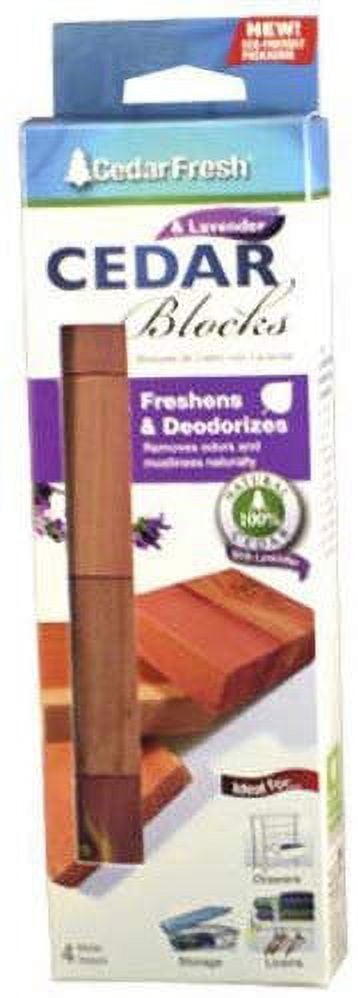 Household Essentials CedarFresh Cedar with Lavender Blocks, Set of 4 ...