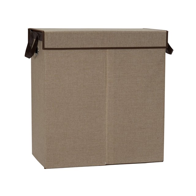 Household Essentials Collapsible Double Laundry Hamper - Holds 4 Loads ...