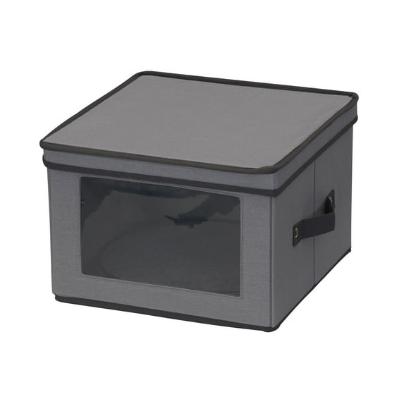 Household Essentials Dinner Plate Storage Box, Strong Frame and Handles ...