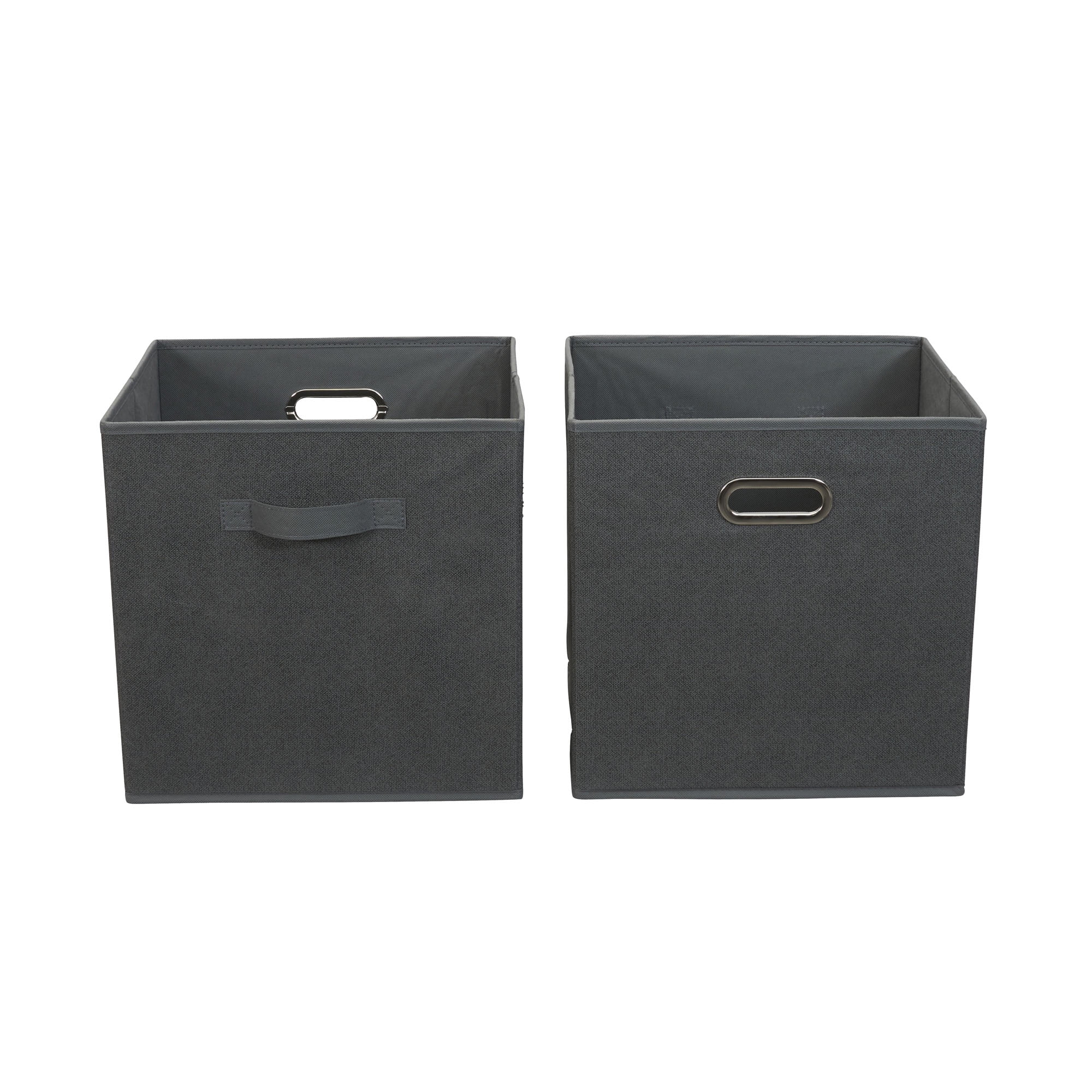 Household Essentials Fabric Storage Bins 2 Piece Set, Strong Poly-Woven ...