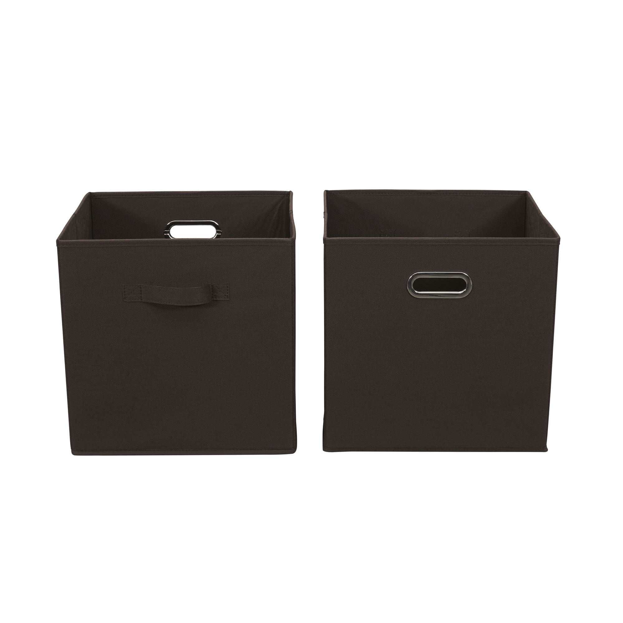 Household Essentials Fabric Storage Bins 2 Piece Set, Strong Poly-Woven ...