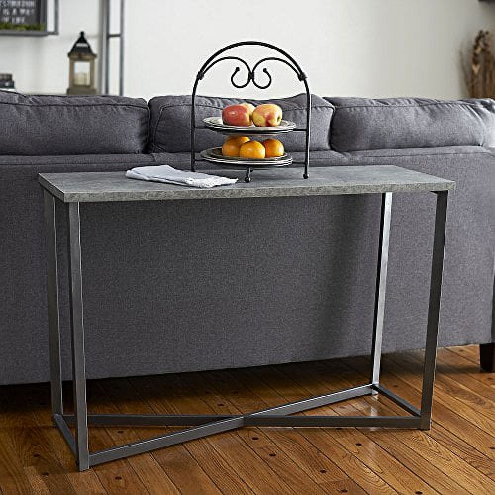 Household Essentials Faux Concrete Slate Console Table - Walmart.com