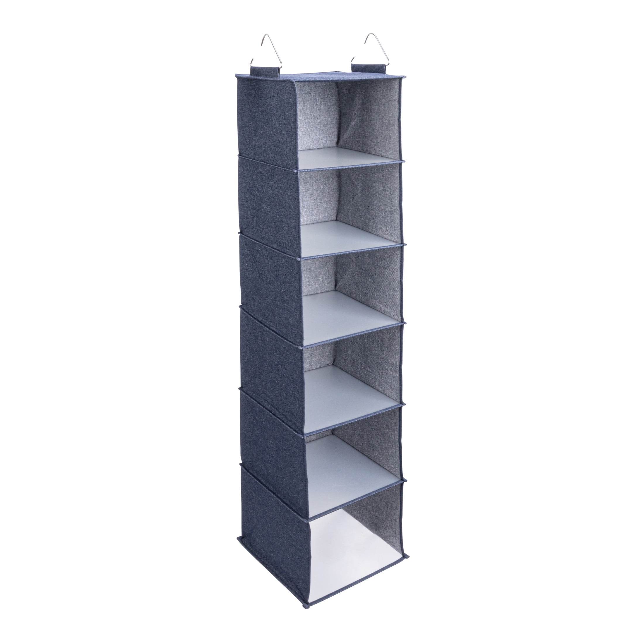 Household Essentials Hanging Cotton Blend Closet Organizer with 6 ...
