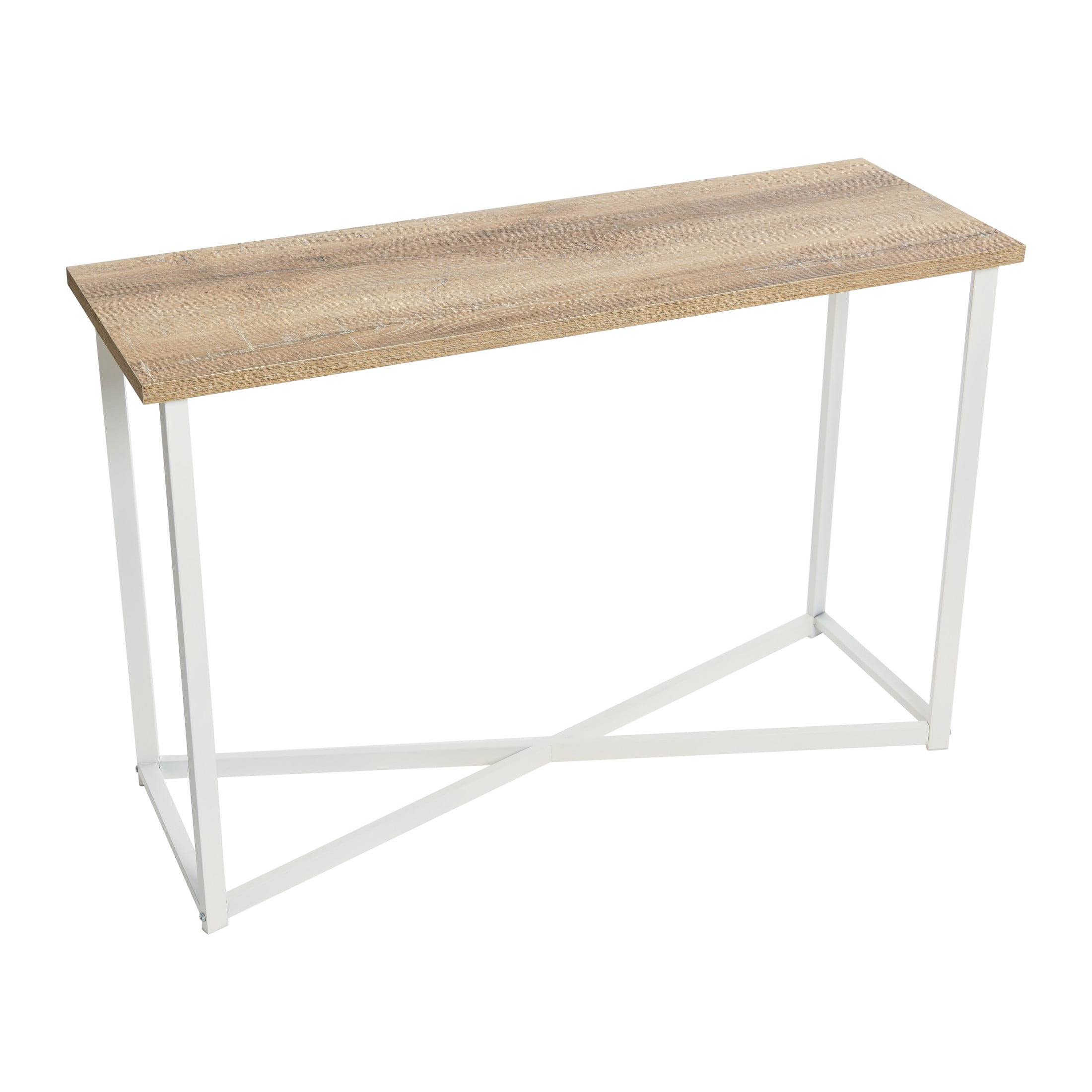 Household Essentials Jamestown Console Sofa Table Coastal Oak Rustic ...