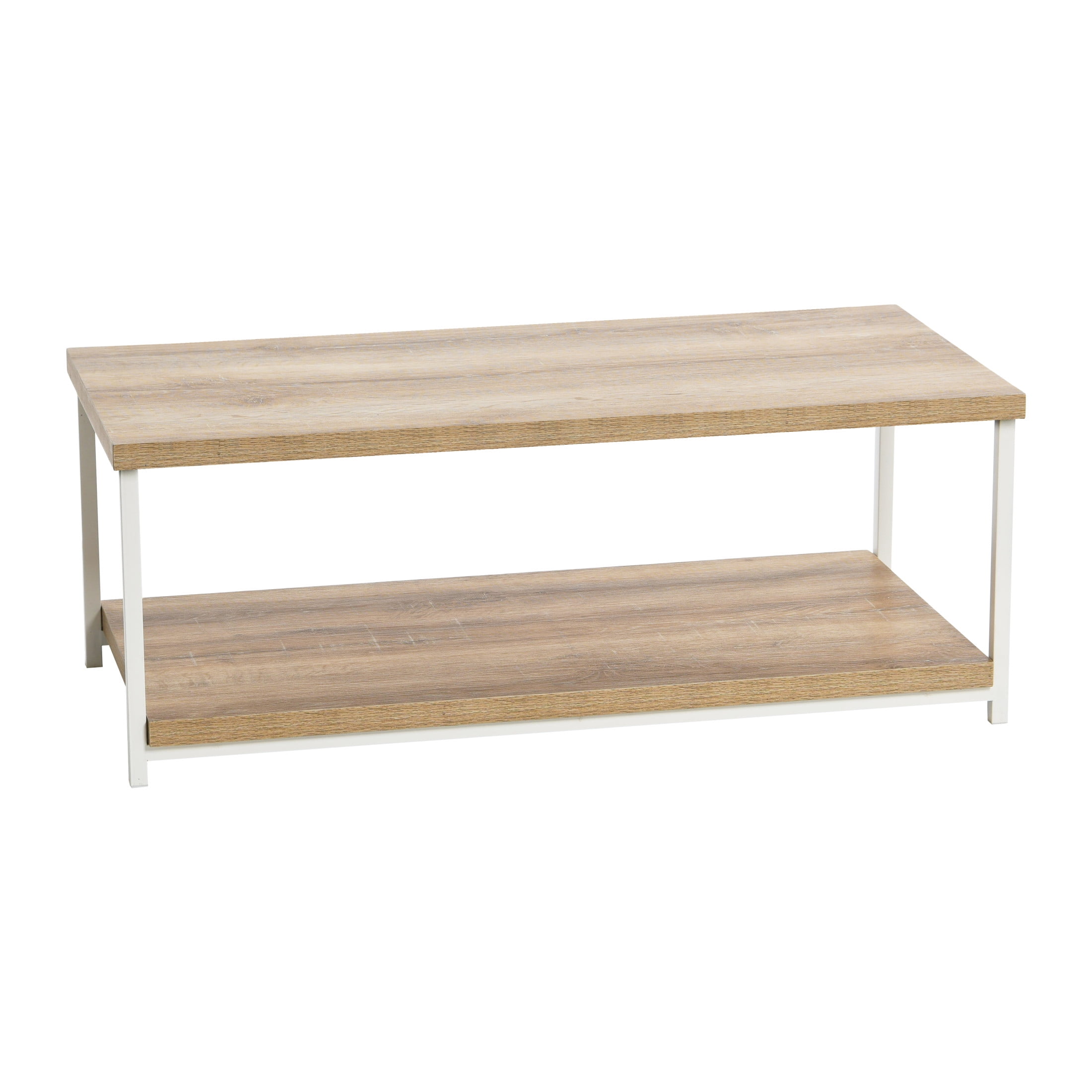 Household Essentials Jamestown Rectangular Coffee Table with Storage ...