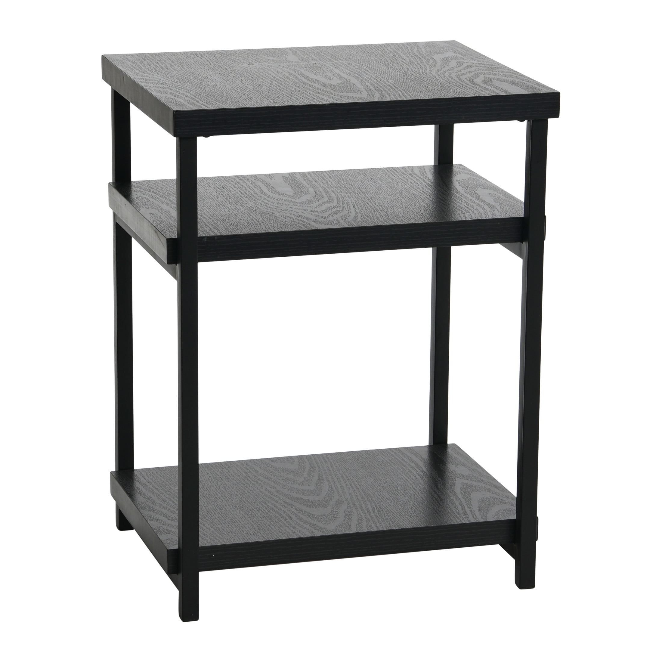 Household Essentials Jamestown Rectangular Side End Table with Storage ...