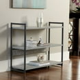 Household Essentials 3-Tier Wide Storage Shelf, Faux Gray Slate ...