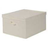 Household Essentials Jumbo Canvas Storage Box with Lid - Walmart.com