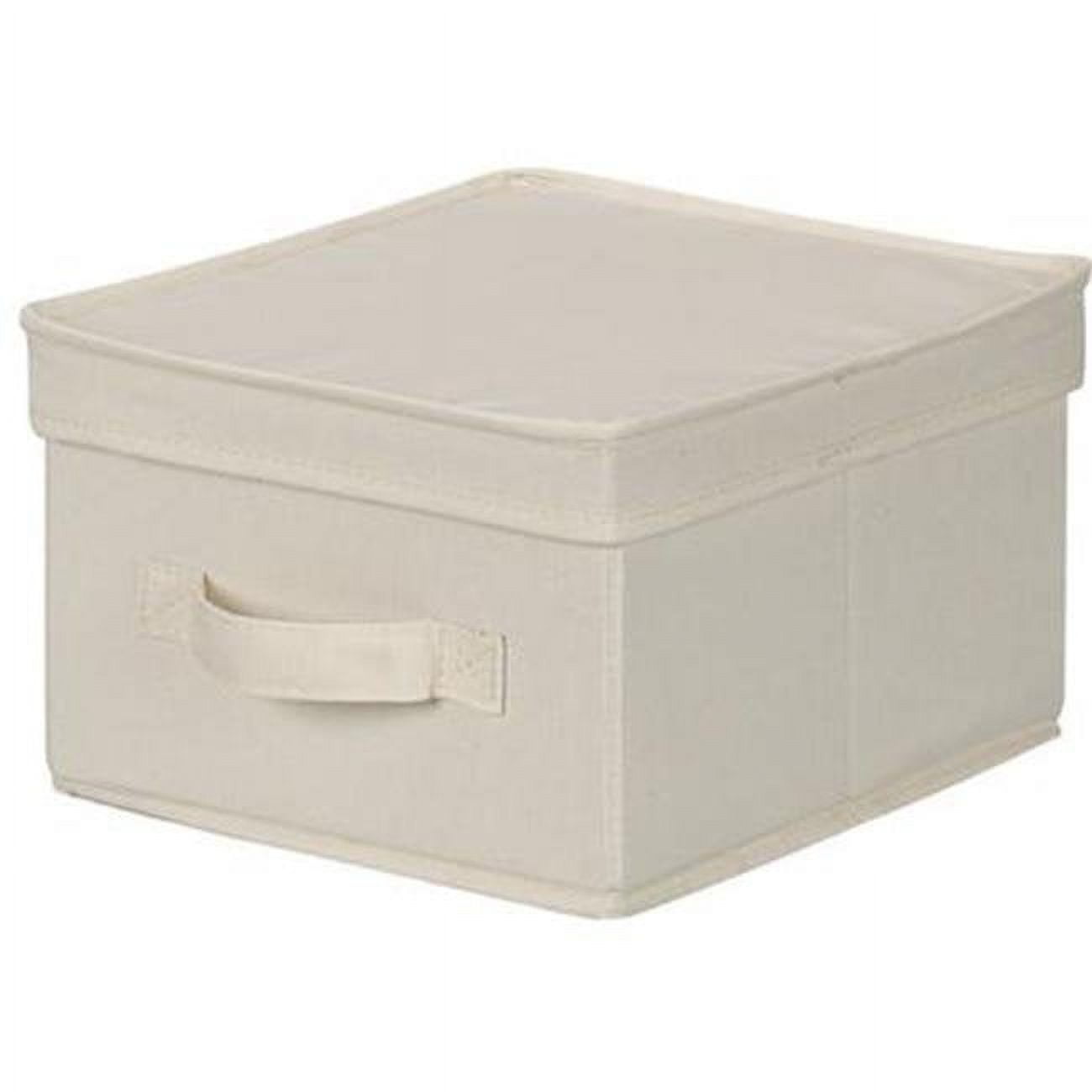 Household Essentials Medium Canvas Storage Box with Lid - Walmart.com