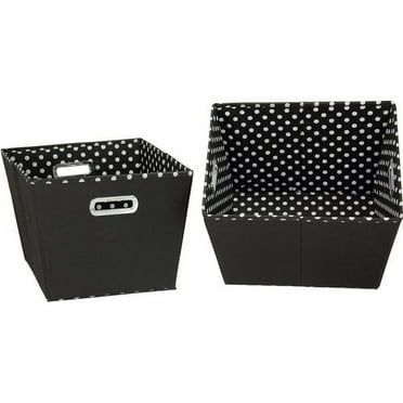 Household Essentials Medium Decorative Storage Bins, 2pk, Aqua and ...