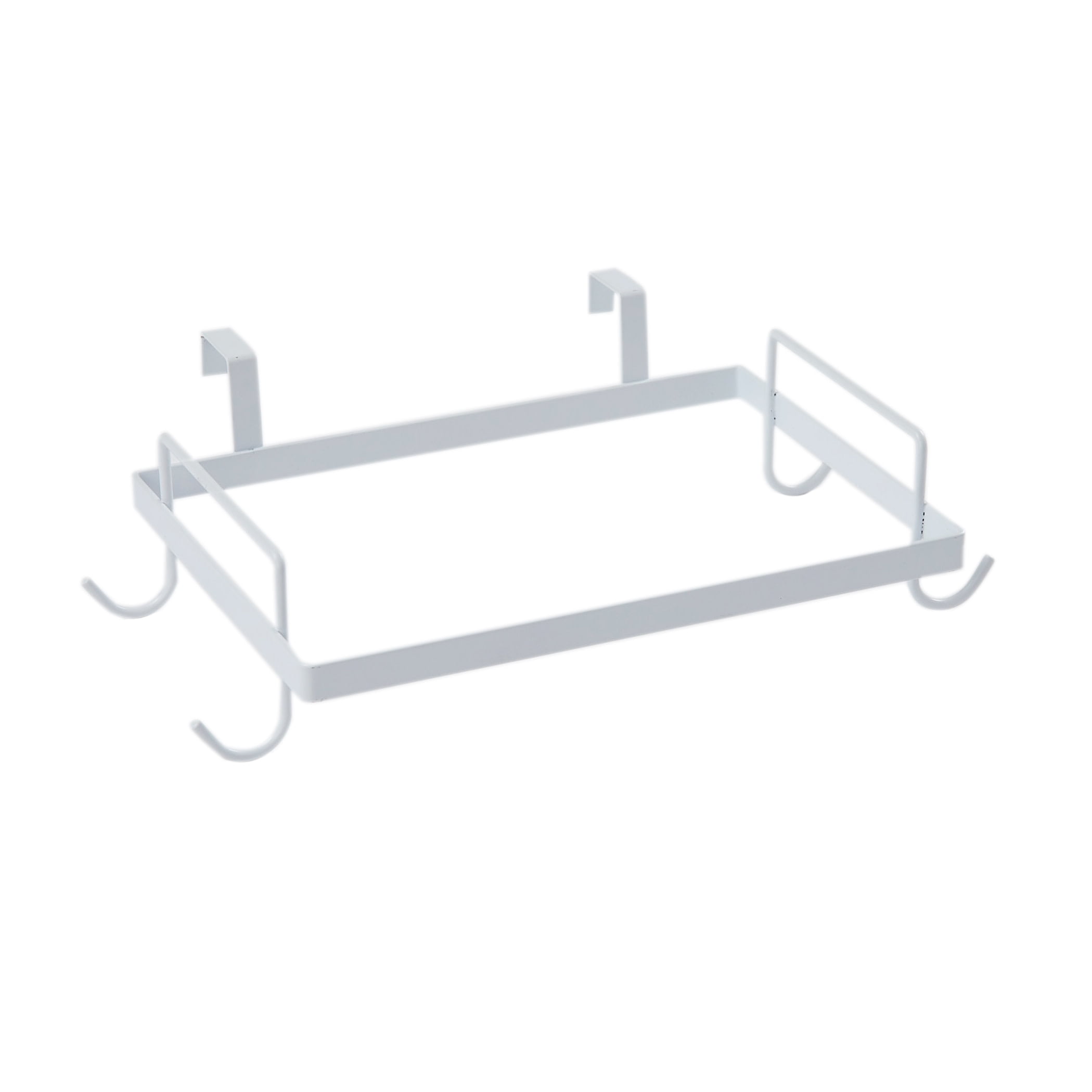 Household Essentials Metal Over the Door Trash Bag Holder, White ...