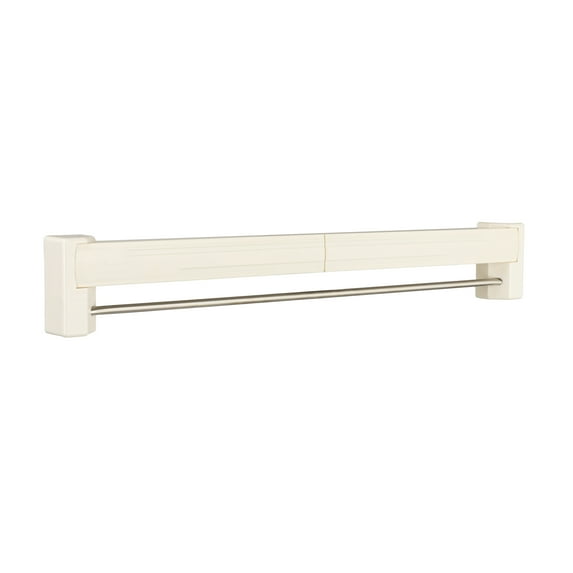 Household Essentials Metal and Plastic Wall Mount Telescoping Drying ...