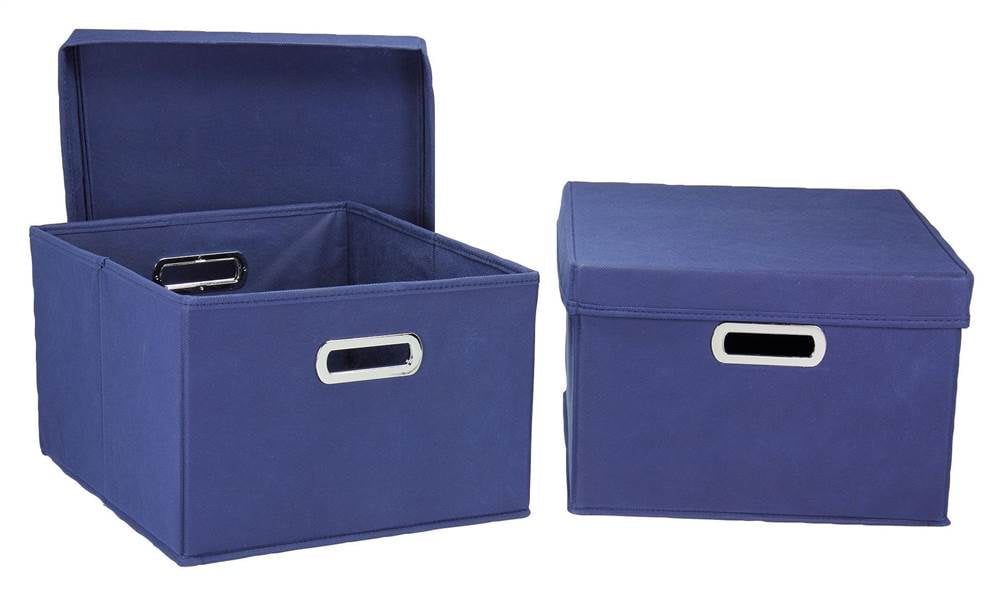 Household Essentials Nested 2-Piece Box Set with Lids - Walmart.com