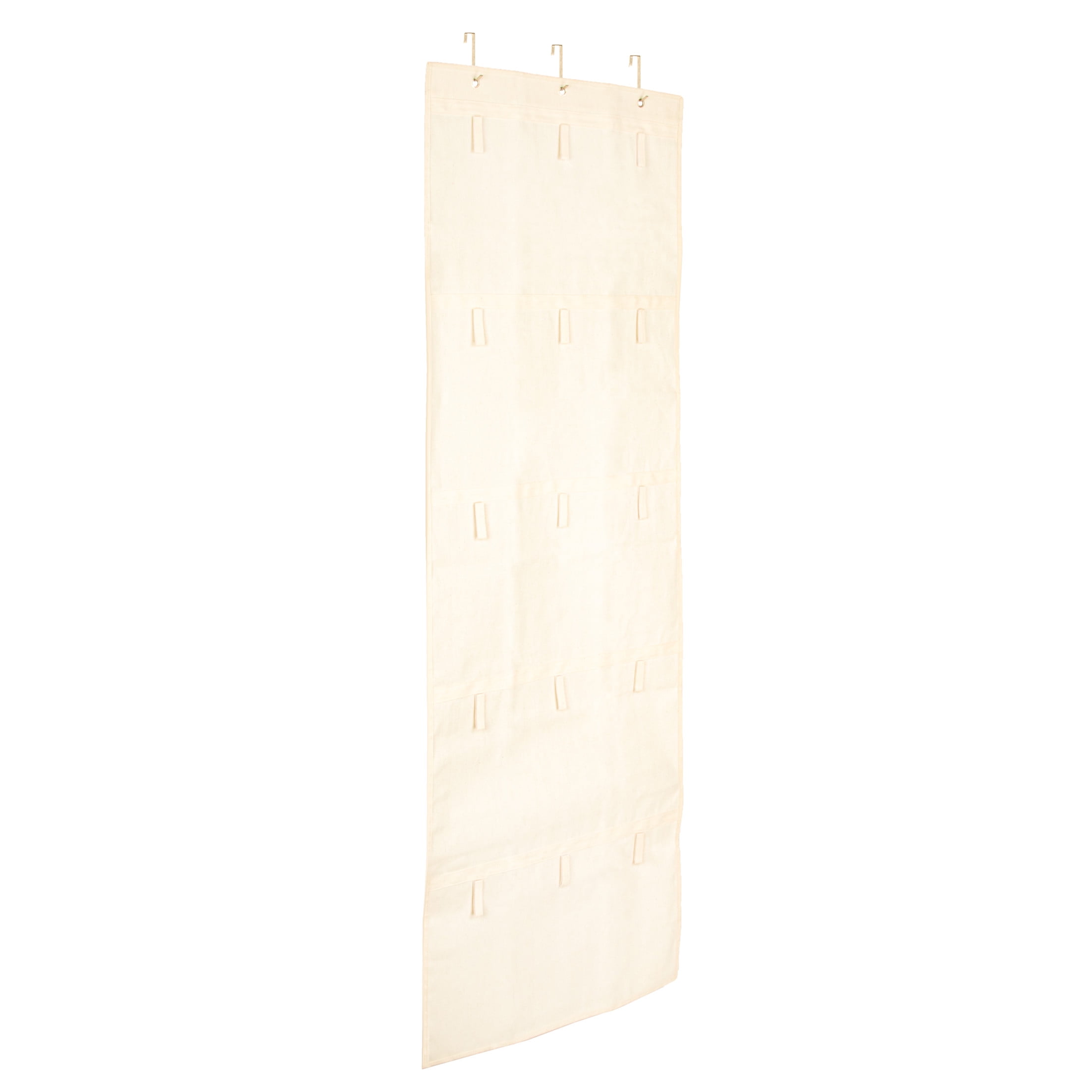 Household Essentials Over the Door Cotton Blend Cap and Hat Organizer ...