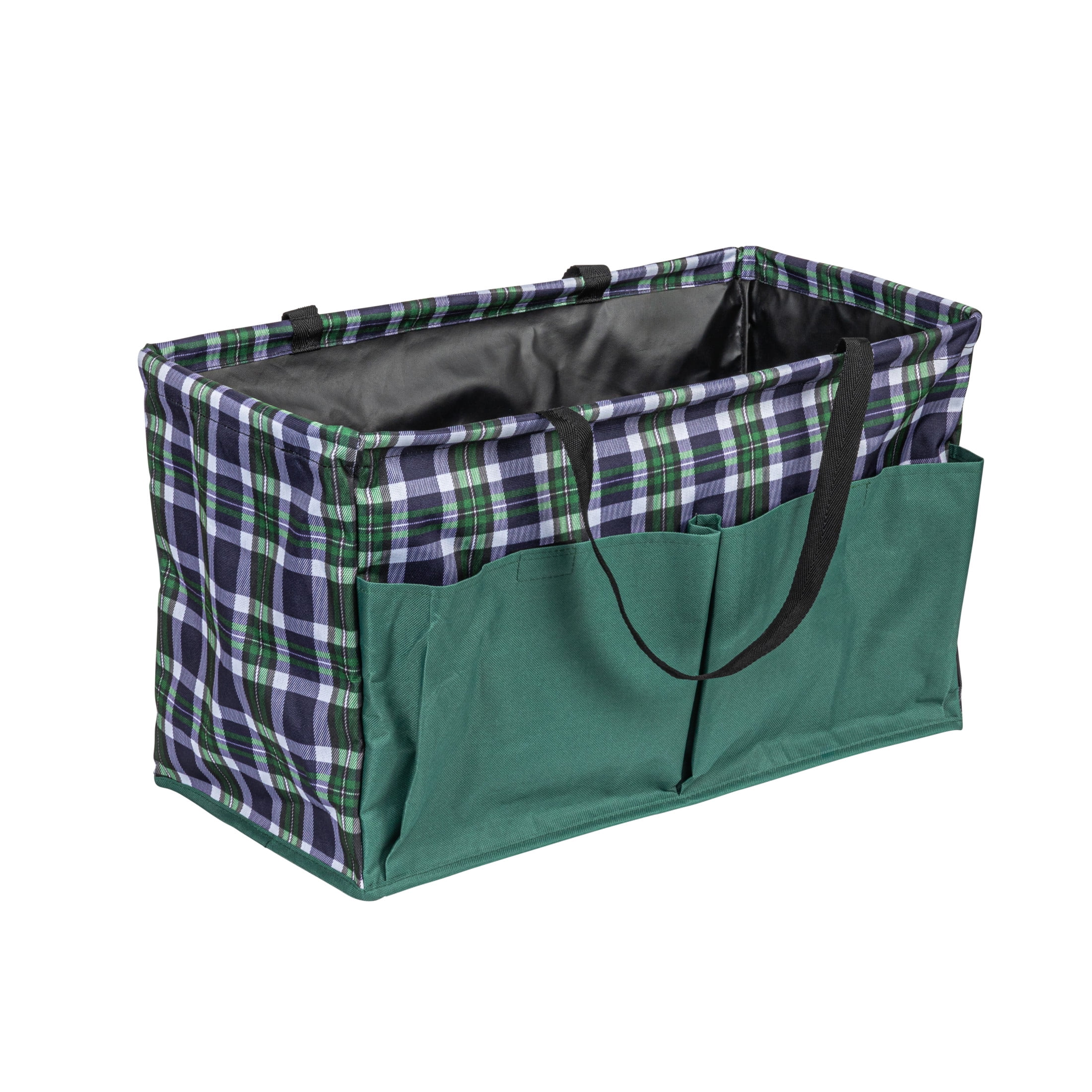 Household Essentials Plaid Krush Container All-Purpose Utility Tote ...