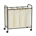 Household Essentials Laundry Hamper Sorter, Antique Bronze Frame ...