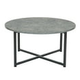 Household Essentials Round Coffee Table, Faux Slate - Walmart.com