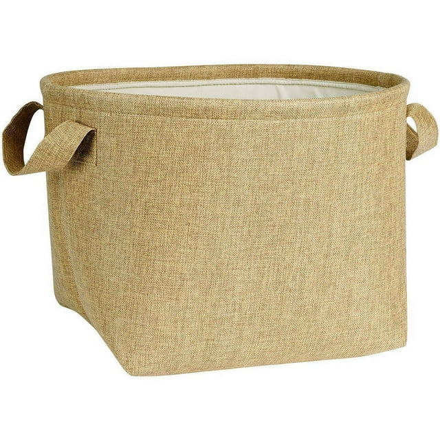 Household Essentials Round Soft-Side Burlap Basket - Walmart.com