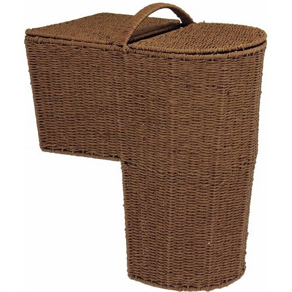 Household Essentials Rounded Stairstep Basket with Lid - Walmart.com