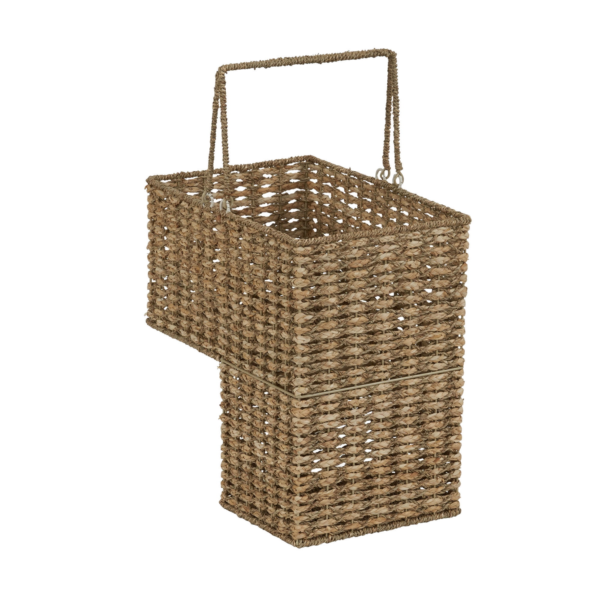 Household Essentials Seagrass and Corn Husk Stairstep Basket - Walmart.com