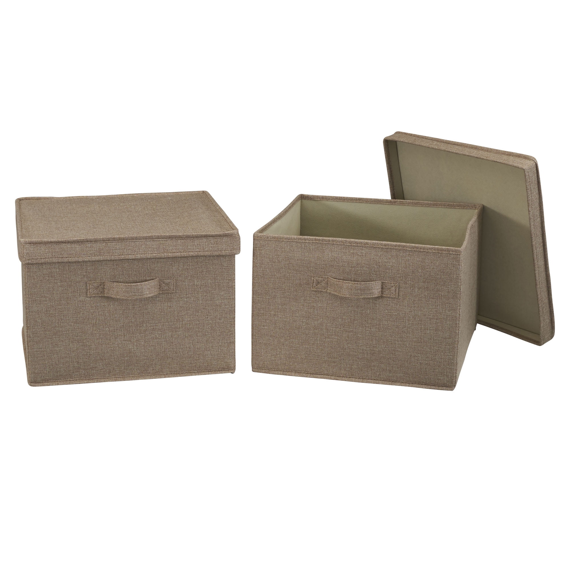 Household Essentials Square KD Storage Box With Lid, 15”x15”x10 ...