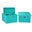 Household Essentials Medium Canvas Storage Box with Lid - Walmart.com