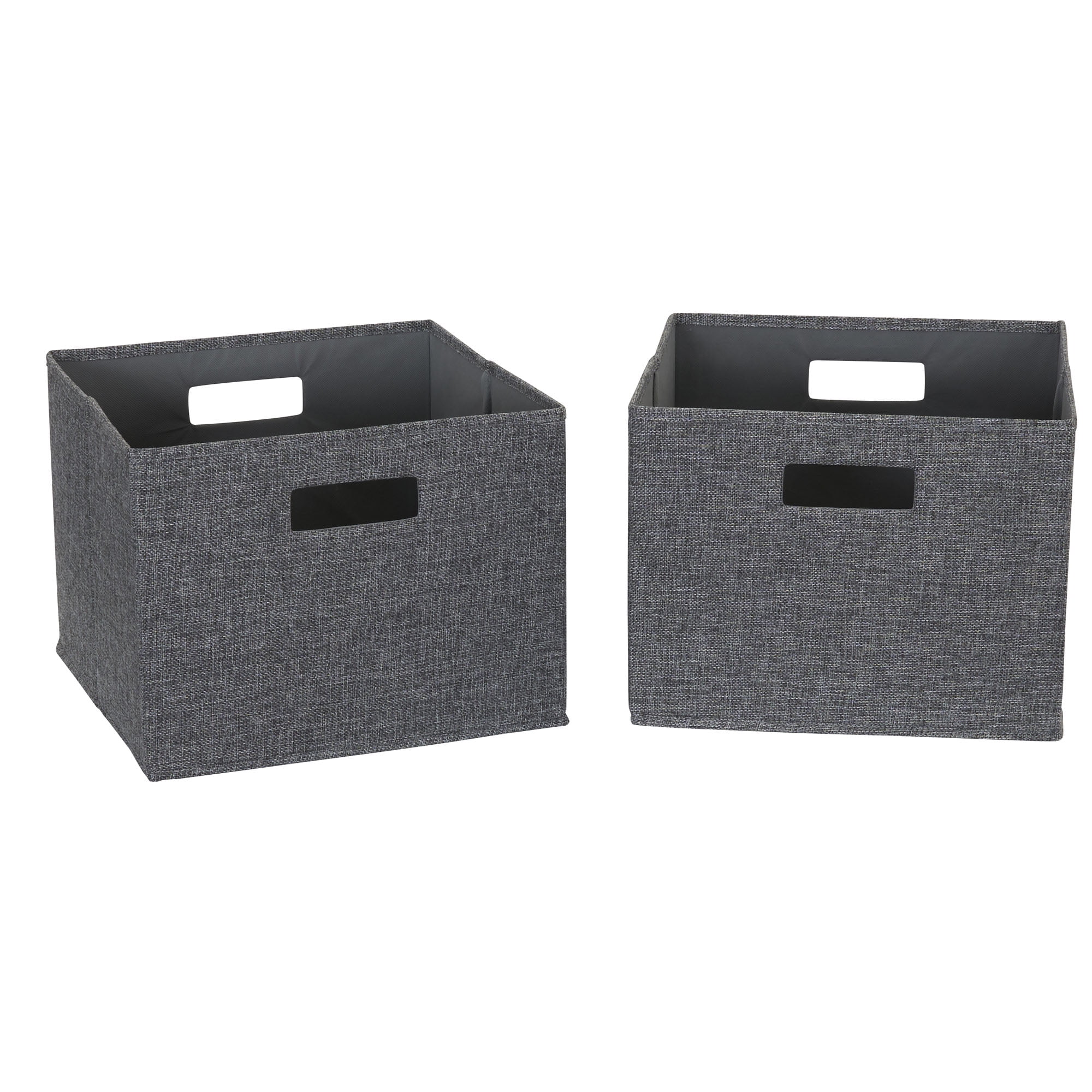 Household Essentials Storage Cubes 2 pack, Blended Poly-Cotton Canvas ...