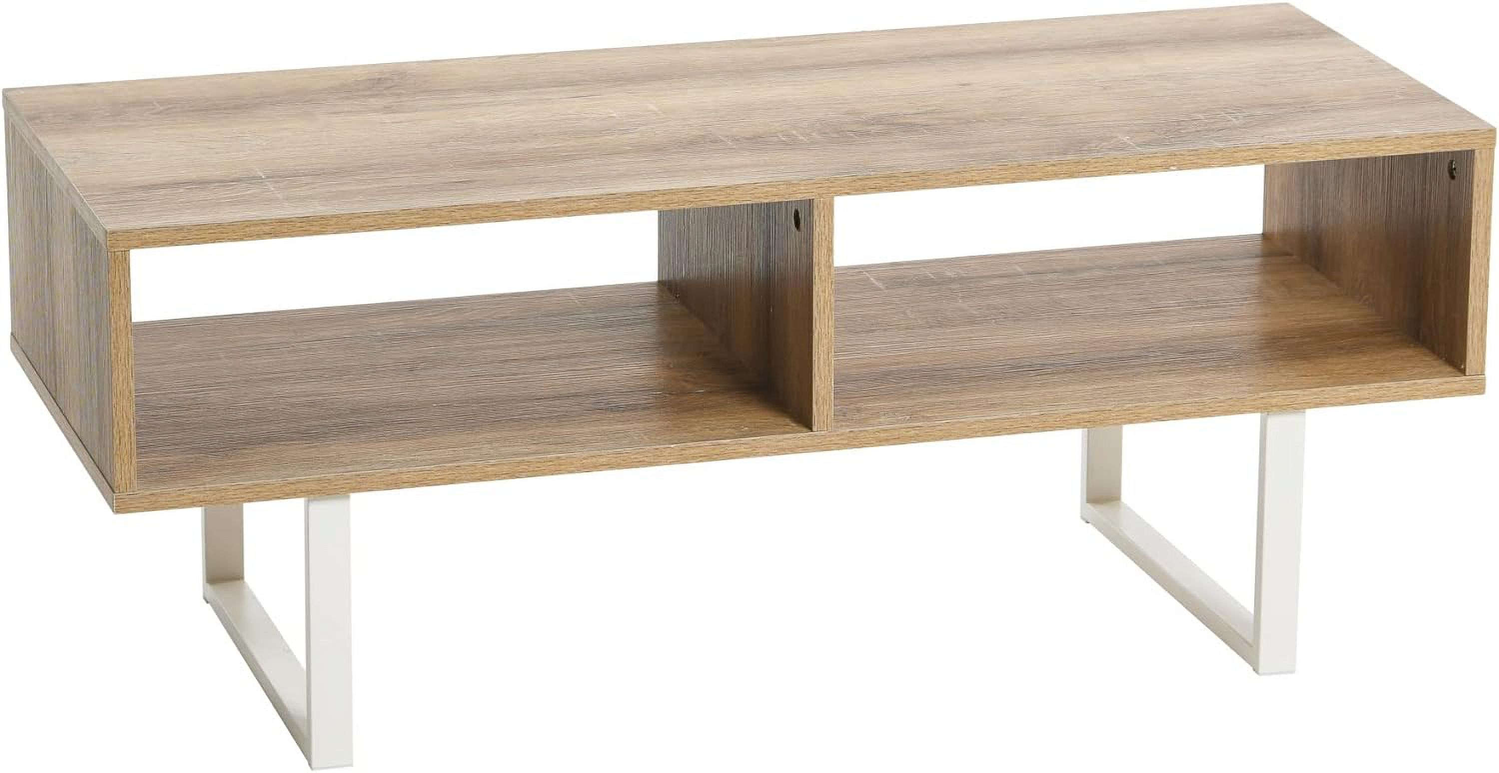Household Essentials TV Stand Coffee Table with Rectangular Storage ...