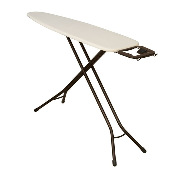 Household Essentials Compact Ironing Board, 4-Leg, Steel Top, Iron Rest ...