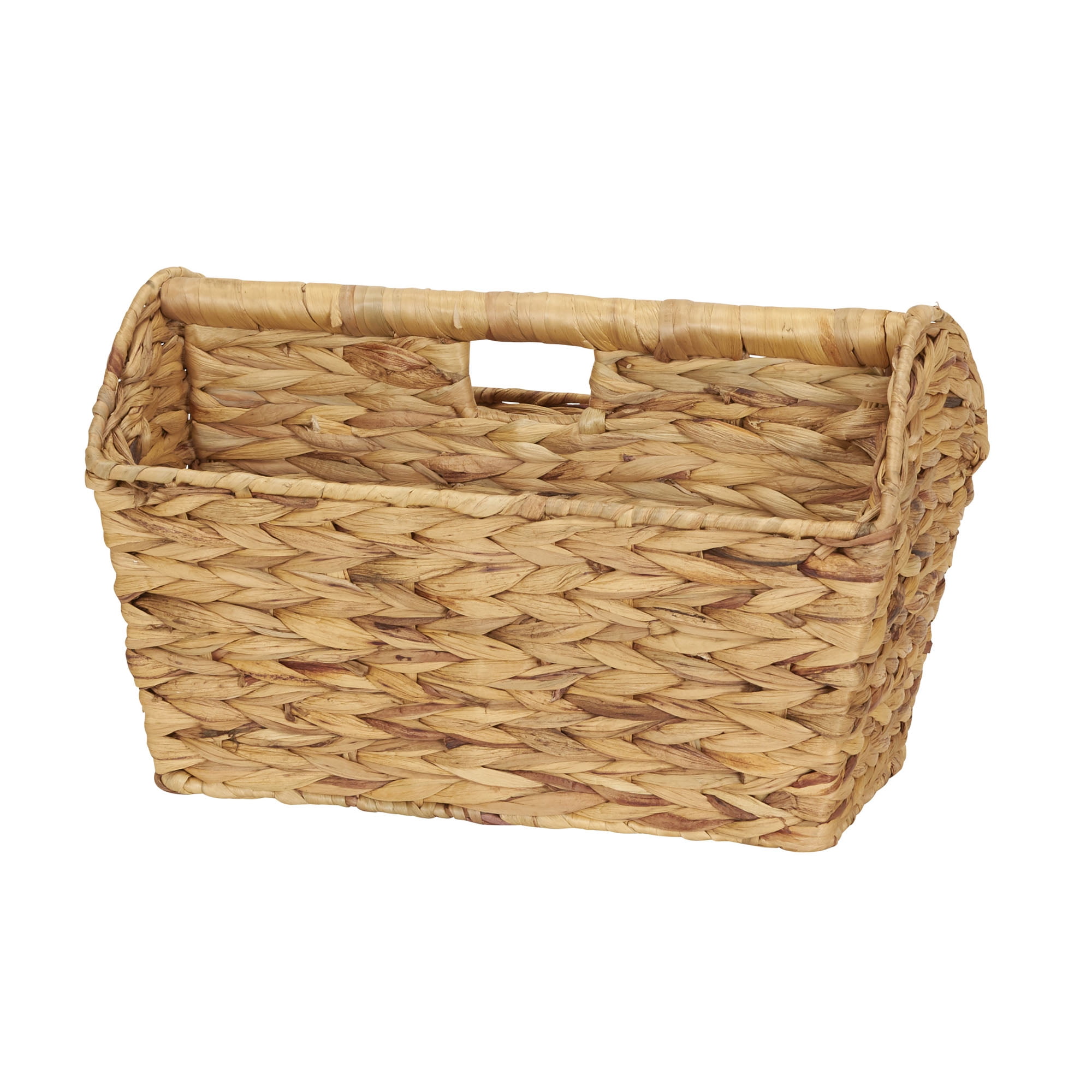 Household Essentials Wicker Magazine Basket, 2 Sectioned, Water ...
