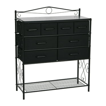 Household Essentials Storage Tower, 8 Drawer, Victorian Metal Frame and ...
