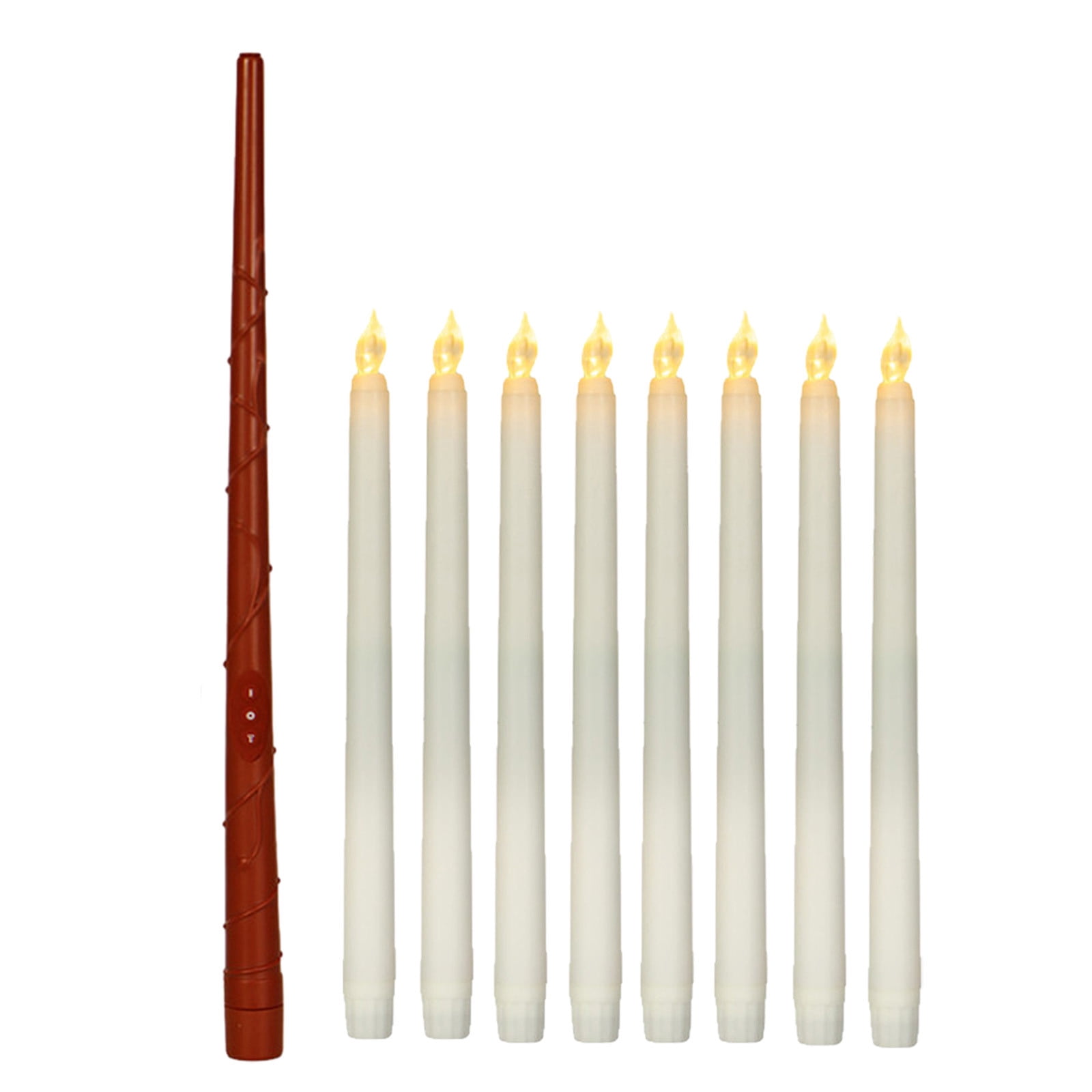 Household Essentials ZKCCNUK 8pcs LED Flameless Floating Taper Candles ...