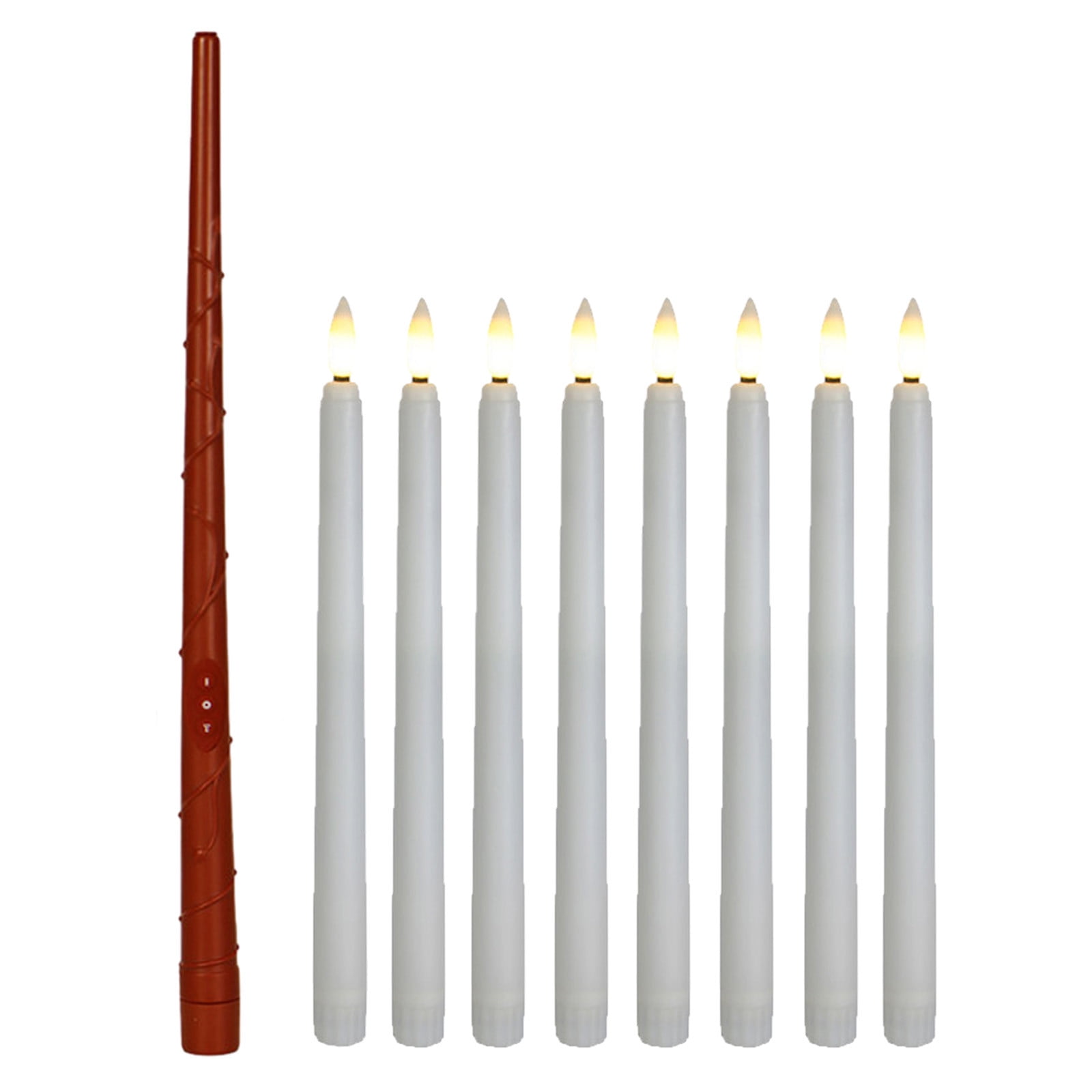 Household Essentials ZKCCNUK 8pcs LED Flameless Floating Taper Candles ...