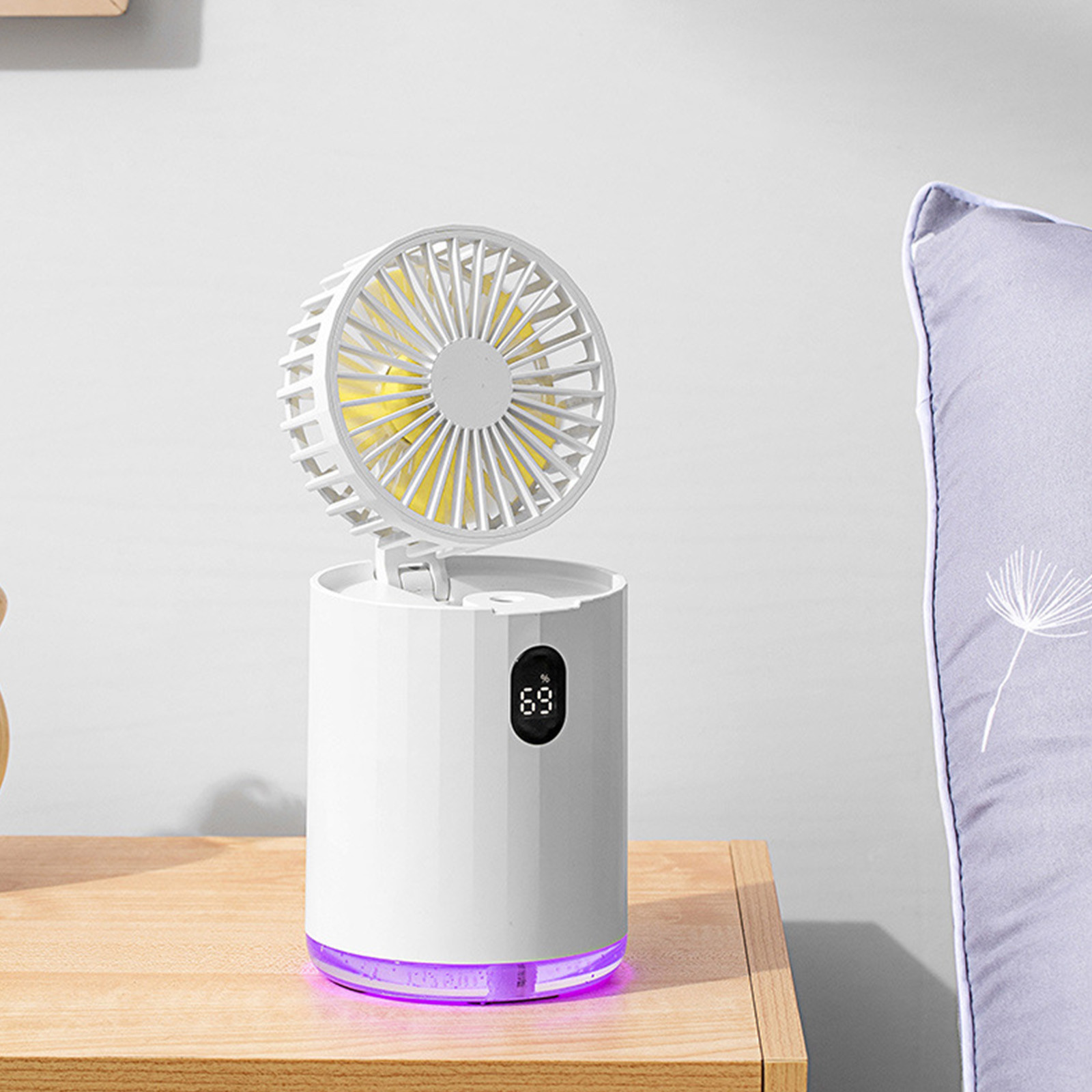 Household Essentials ZKCCNUK Portable Misting Fan Handheld Personal ...