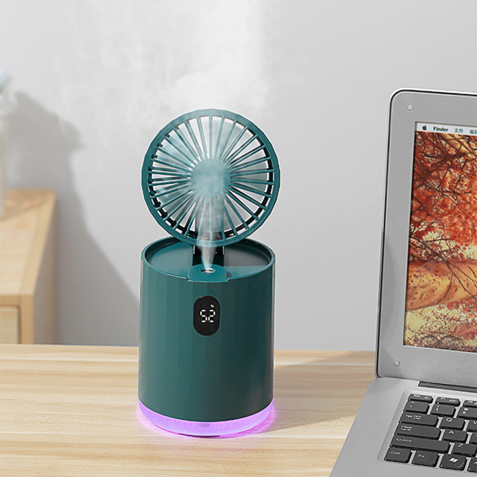 Household Essentials ZKCCNUK Portable Misting Fan Handheld Personal ...