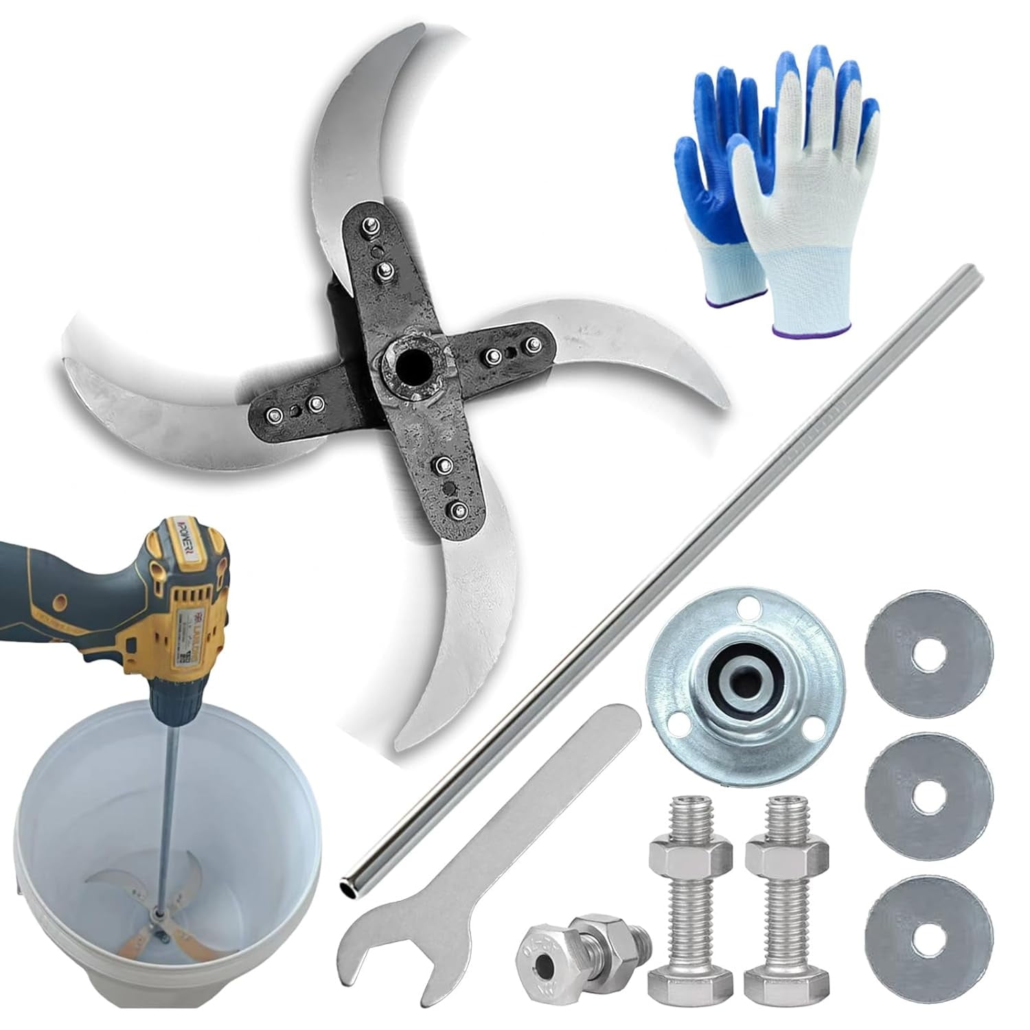 Household Farming Grass Shredder Knife Blades, 12mm Hole Diameter ...